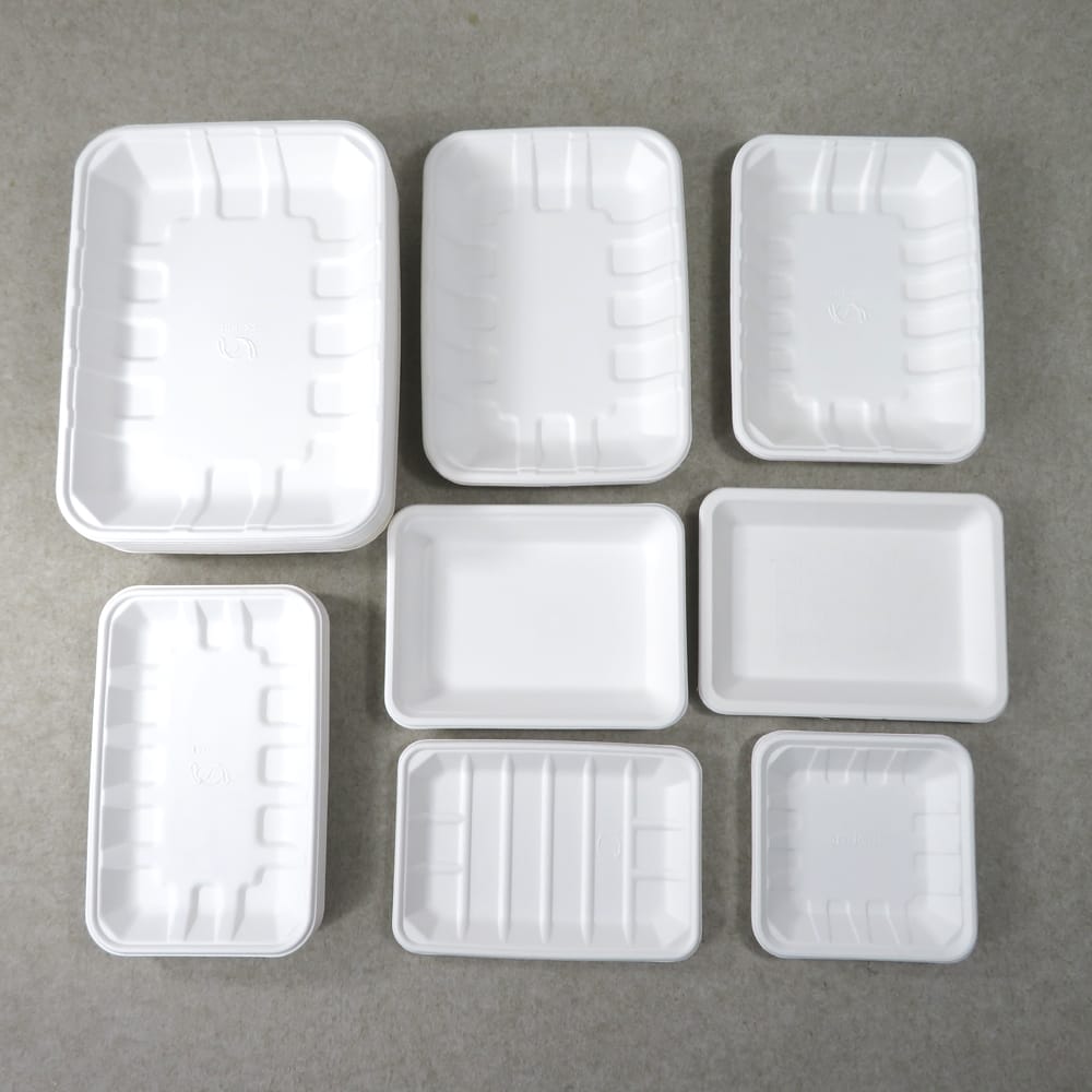 Compostable Bagasse Trays – Disposable, Eco-Friendly, Molded Pulp
