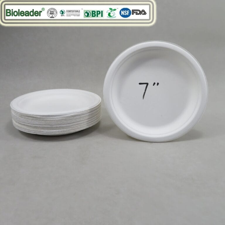 Sugarcane Bagasse Plates | Compostable & Eco-Friendly Disposable Plate ...