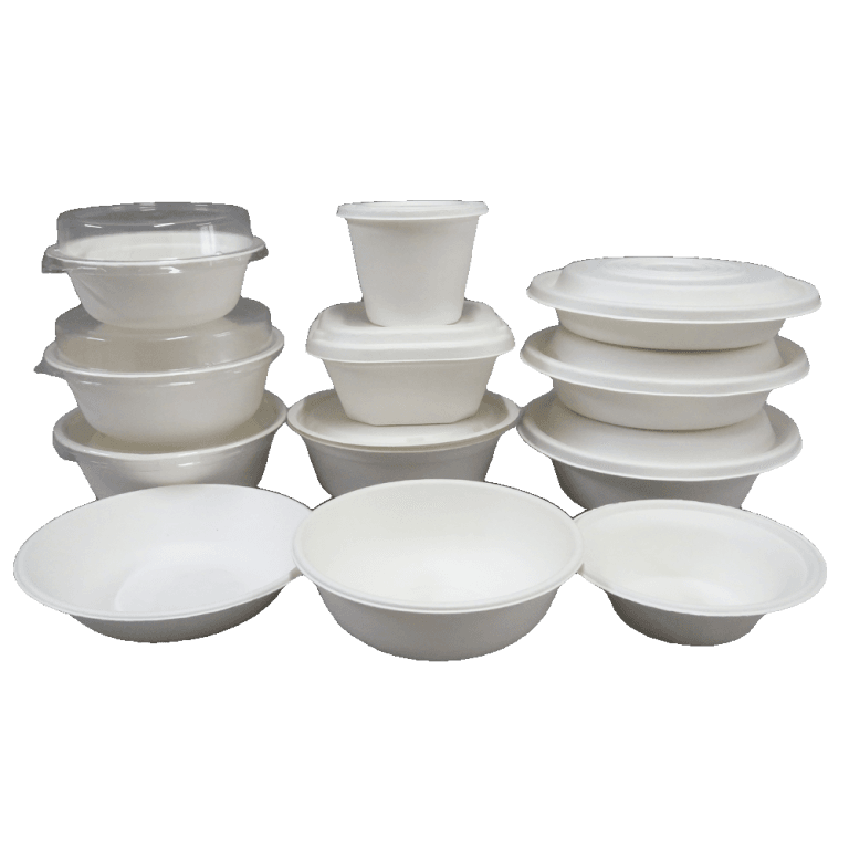 Compostable Bagasse Bowls – Eco-Friendly | Sugarcane Fiber Pulp ...