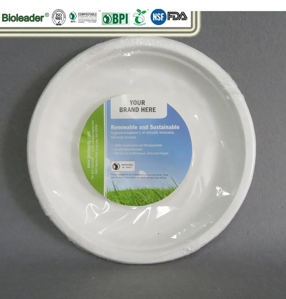 Sugarcane Bagasse Plates -Eco-Friendly | Compostable | Biodegradable ...
