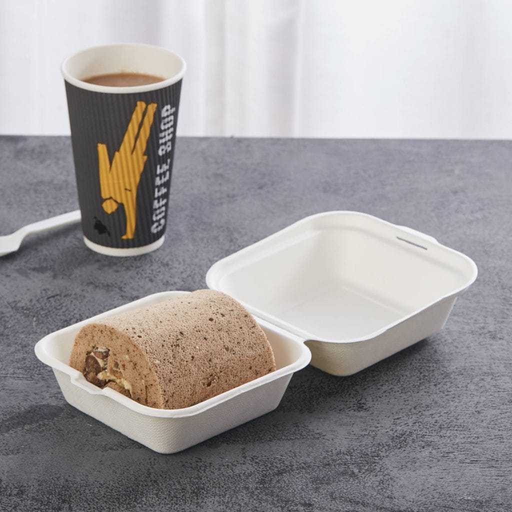 Compostable Sugarcane Bagasse Burger Box Bulk Whoelsale | Bioleader ...