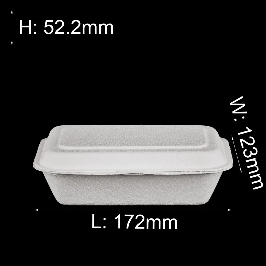 Biodegradable Sugarcane Bagasse Bento Box 500ml | Bioleader ...