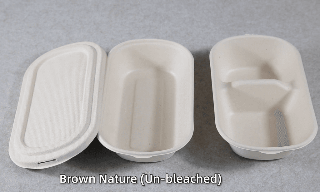 2 Compartment Disposable Lunch Boxes | Bioleader® Biodegradable Tableware