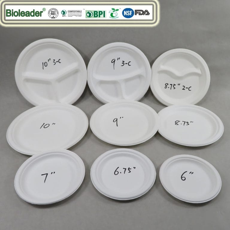 Custom Eco Friendly Disposable Party Plates | Bioleader® Biodegradable ...