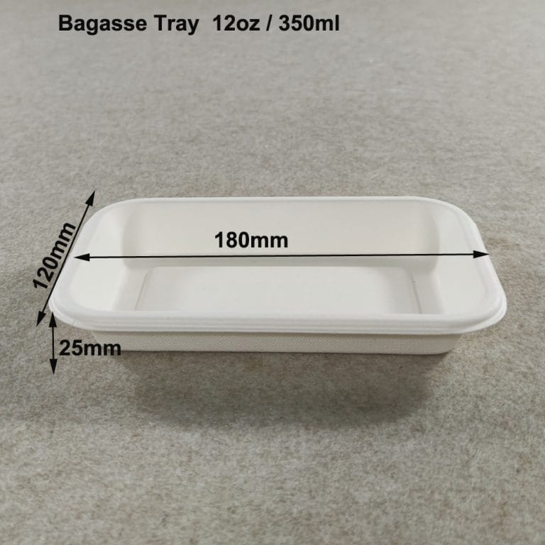 Compostable Bagasse Trays – Disposable, Eco-Friendly, Molded Pulp