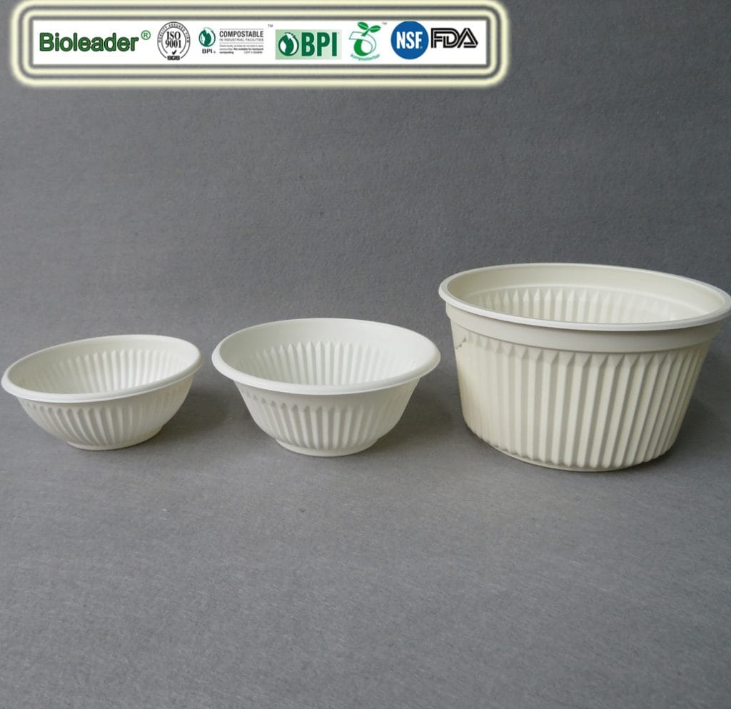 Cornware Bowls Compostable Cornstarch Bowls | Bioleader® Biodegradable ...