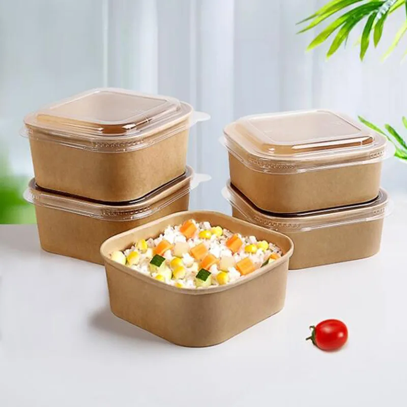 Square Paper Bowls | Bioleader® Biodegradable Tableware