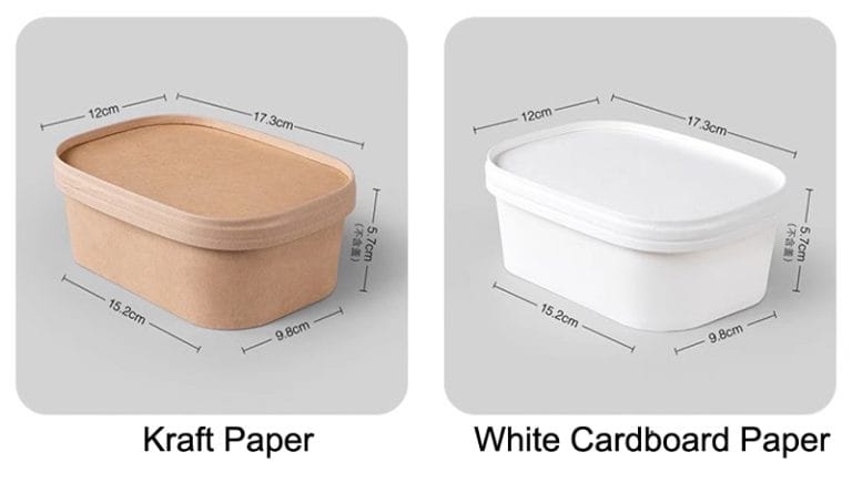Rectangle Paper Bowls | Bioleader® Kraft Paper Bowls Manufacturer ...