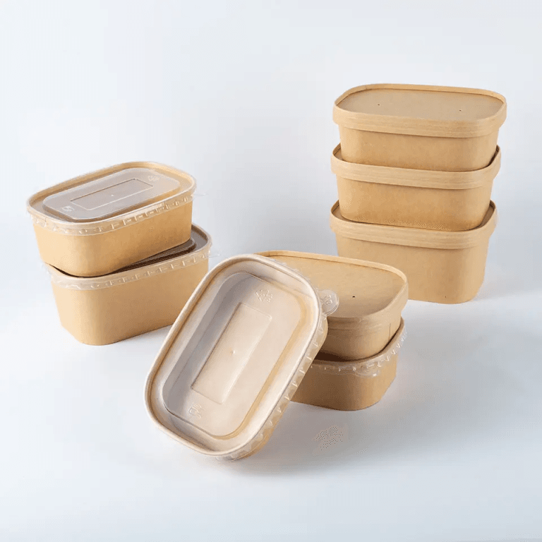 Rectangle Paper Bowls | Bioleader® Kraft Paper Bowls Manufacturer ...