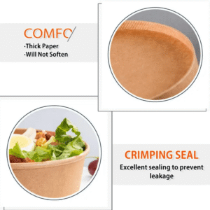 Disposable Paper Bowls With Lids | Bioleader® Paper Packaging Supplier ...