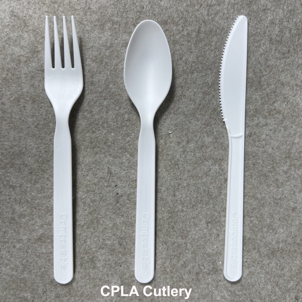 Biodegradable & Compostable Cutlery Utensils - Fork Spoon Knife