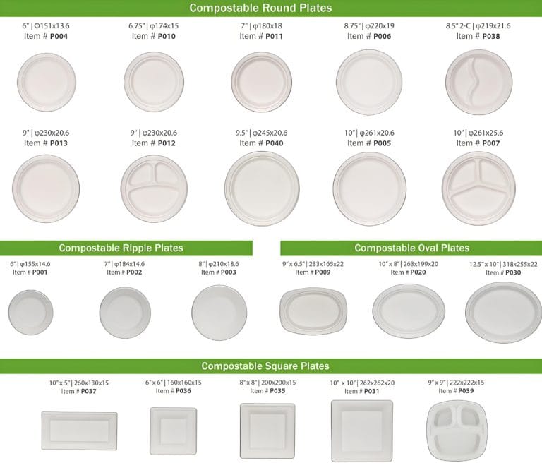 Custom Eco Friendly Disposable Party Plates | Bioleader® Biodegradable ...