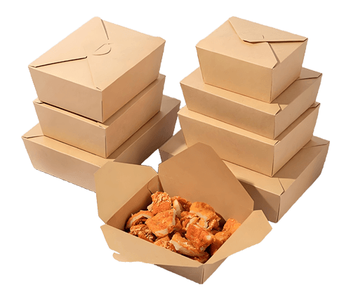 Kraft Paper Takeaway Food Container Boxes – Wholesale, Eco-friendly ...