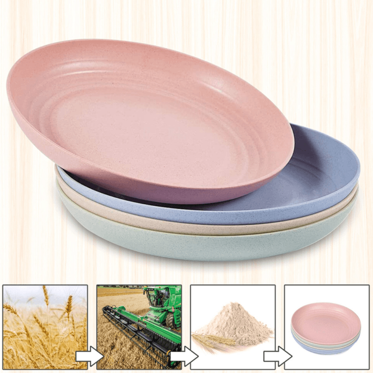 Eco-Friendly Wheat Straw Plates – Biodegradable & BPA-Free Dinnerware