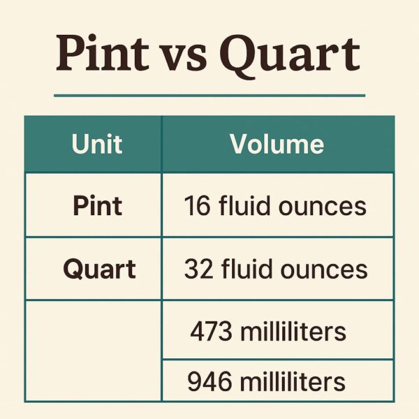 Pint Vs Quart: The Ultimate Guide To Food Packaging Sizes, Conversions ...