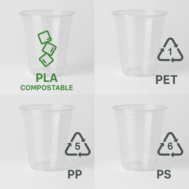 PLA vs PP vs PET Cups: Full Material Comparison Table for Foodservice ...