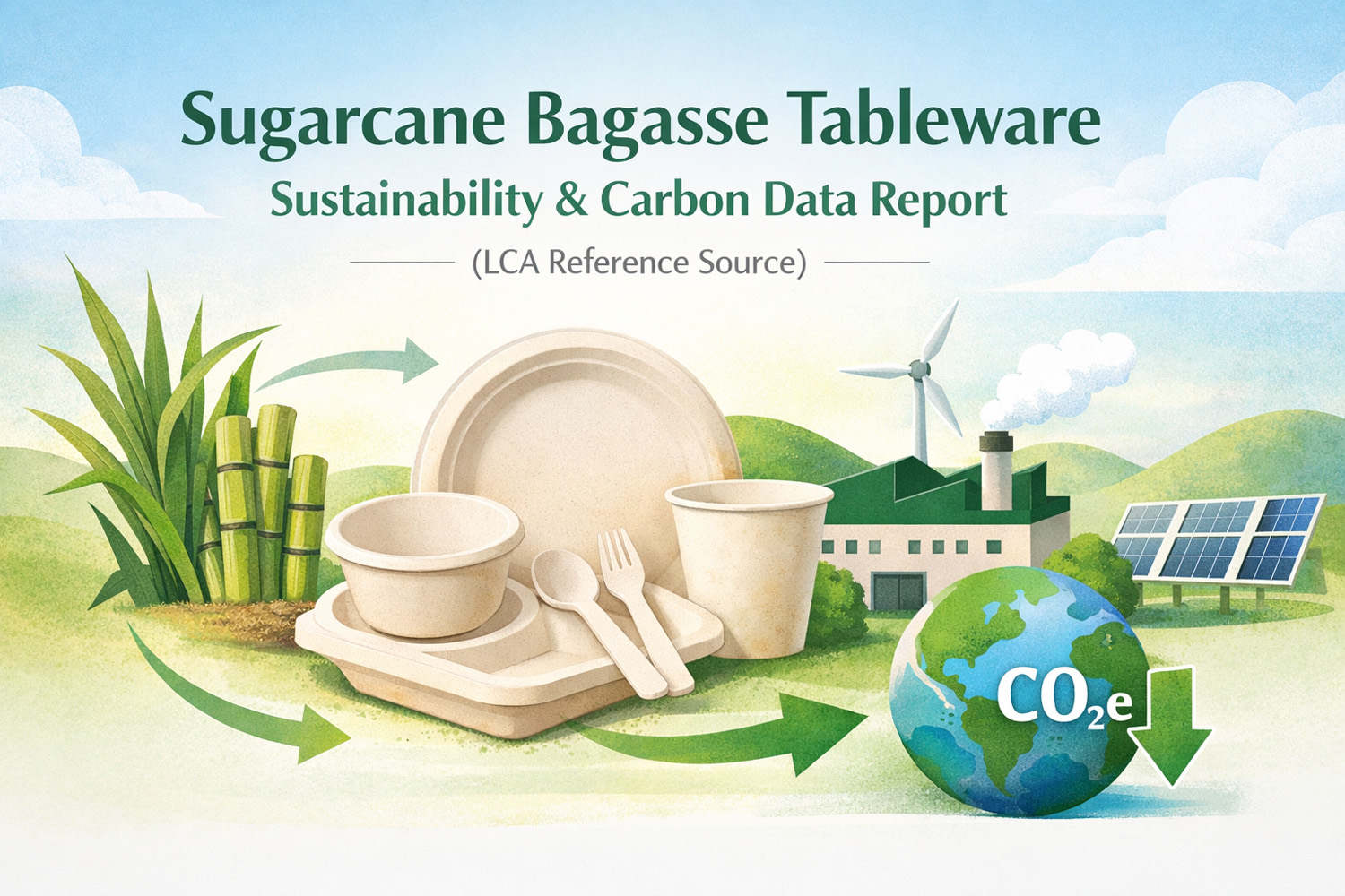 Sugarcane Bagasse Tableware: Full Product Sustainability & Carbon Data ...